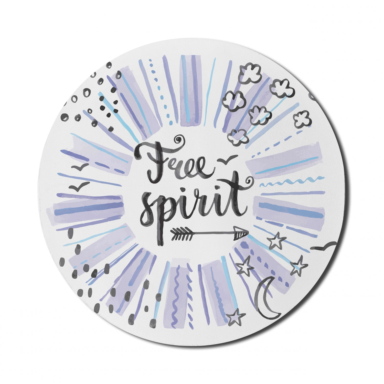 Saying Mouse Pad for Computers, Watercolor Lettering Free Starburst ...