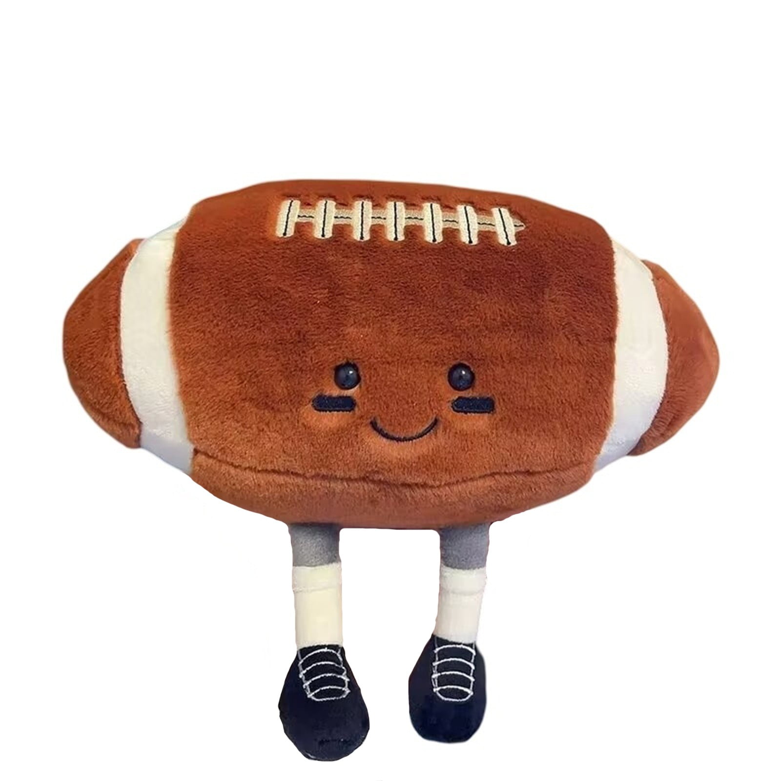 Brown and White Rugby Plush Toy by Jellycat - Complete with Smiling ...