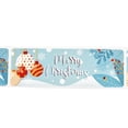 Coated Paper Sealing Stickers Rectangle with Christmas Themed Pattern ...