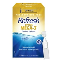Refresh Optive Mega-3 Lubricating Eye Drops with Natural Oils, Dry Eye ...