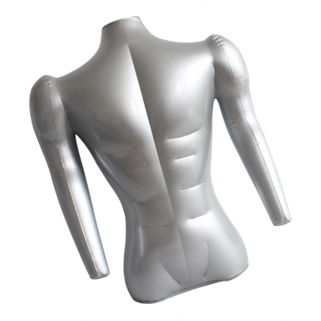 Buy Inflatable Male Mannequin Bust Form W/ Arms Tops Display Torso ...