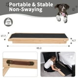 Lilypelle Foldable Pet Ramp,Adjustable Wood Dog Ramp with 5 Adjustable ...