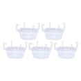Soovim 12 Inch Disposable Hanging Basket Tray Liner, Clear Thick ...