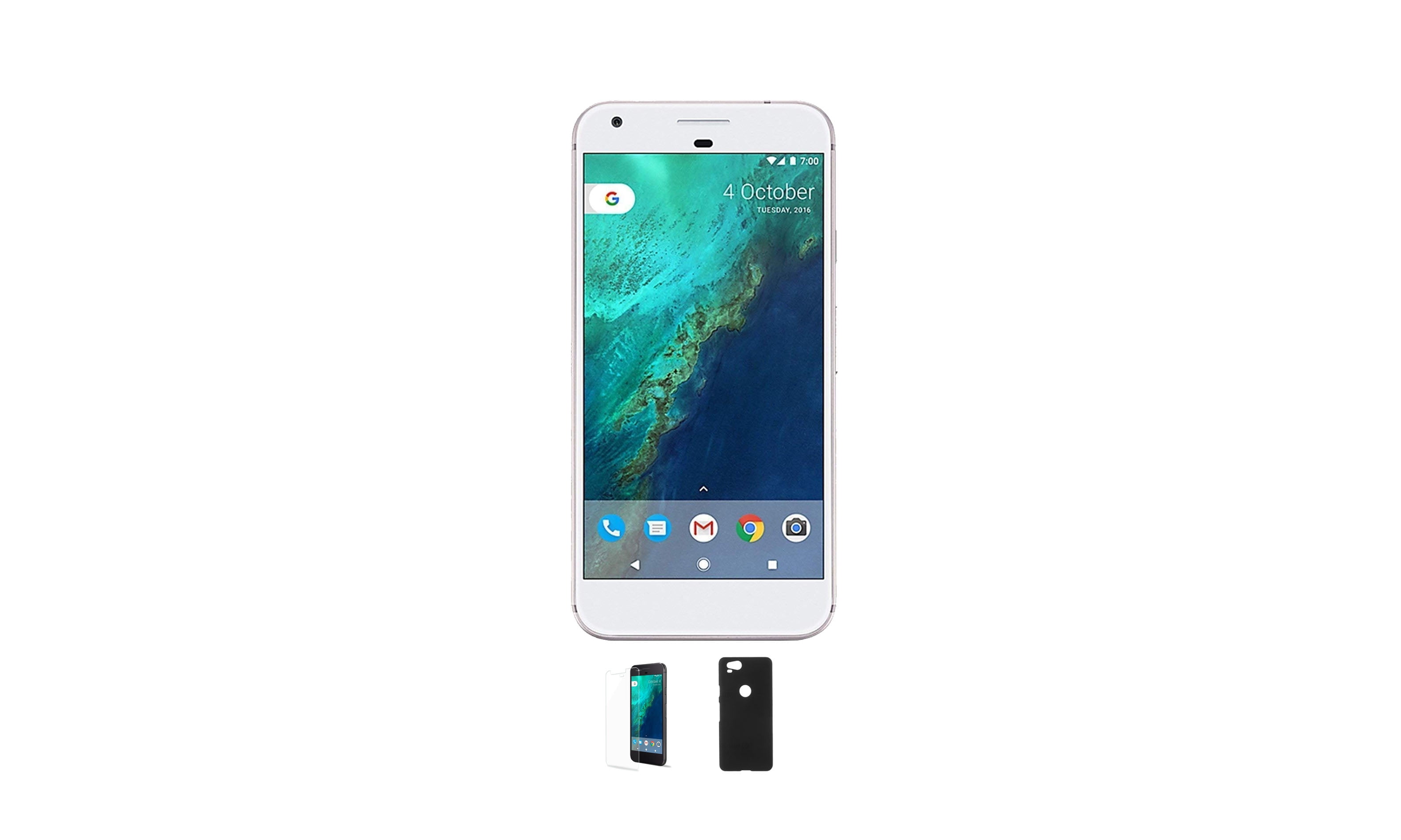 Google Pixel Unlocked Smartphone (Refurbished) With Bundle: Case ...