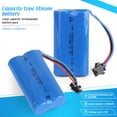 2pcs 7.4V 1200mAh Lithium Battery Replacement Battery for Remote ...
