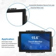 GreenTouch High Brightness 15.6" Open Frame Touch Screen Monitor,Wall ...