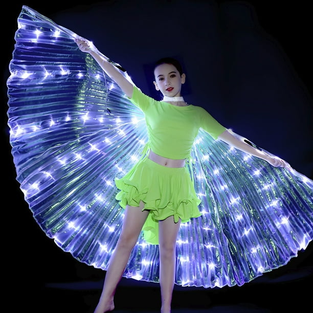 LED Angel Wings Light Up Butterfly Cape Colorful Butterfly Wings ...