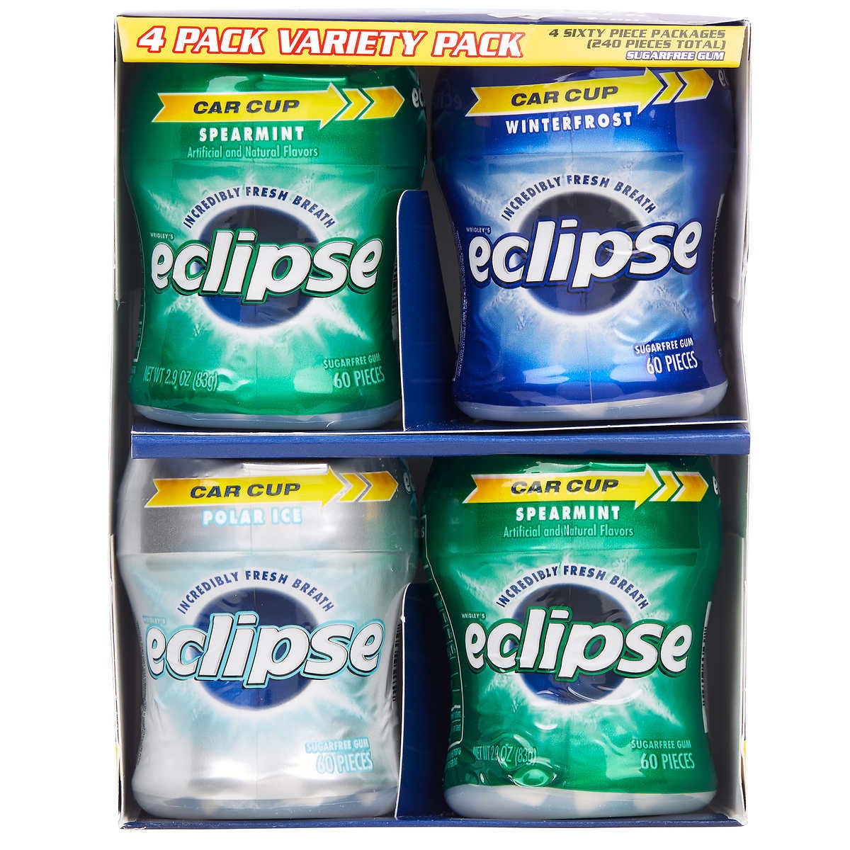 Eclipse Gum Variety Pack, 2.9 oz, 4 Pack - Walmart.com