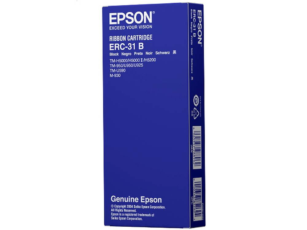 Cinta de Impresión Epson Negra, Modelo: ERC-31B Epson ERC-31B | Walmart ...
