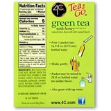 4C Totally Light Tea 2 Go Green Tea Ice Tea Mix, 20-Count Packets, Pack ...