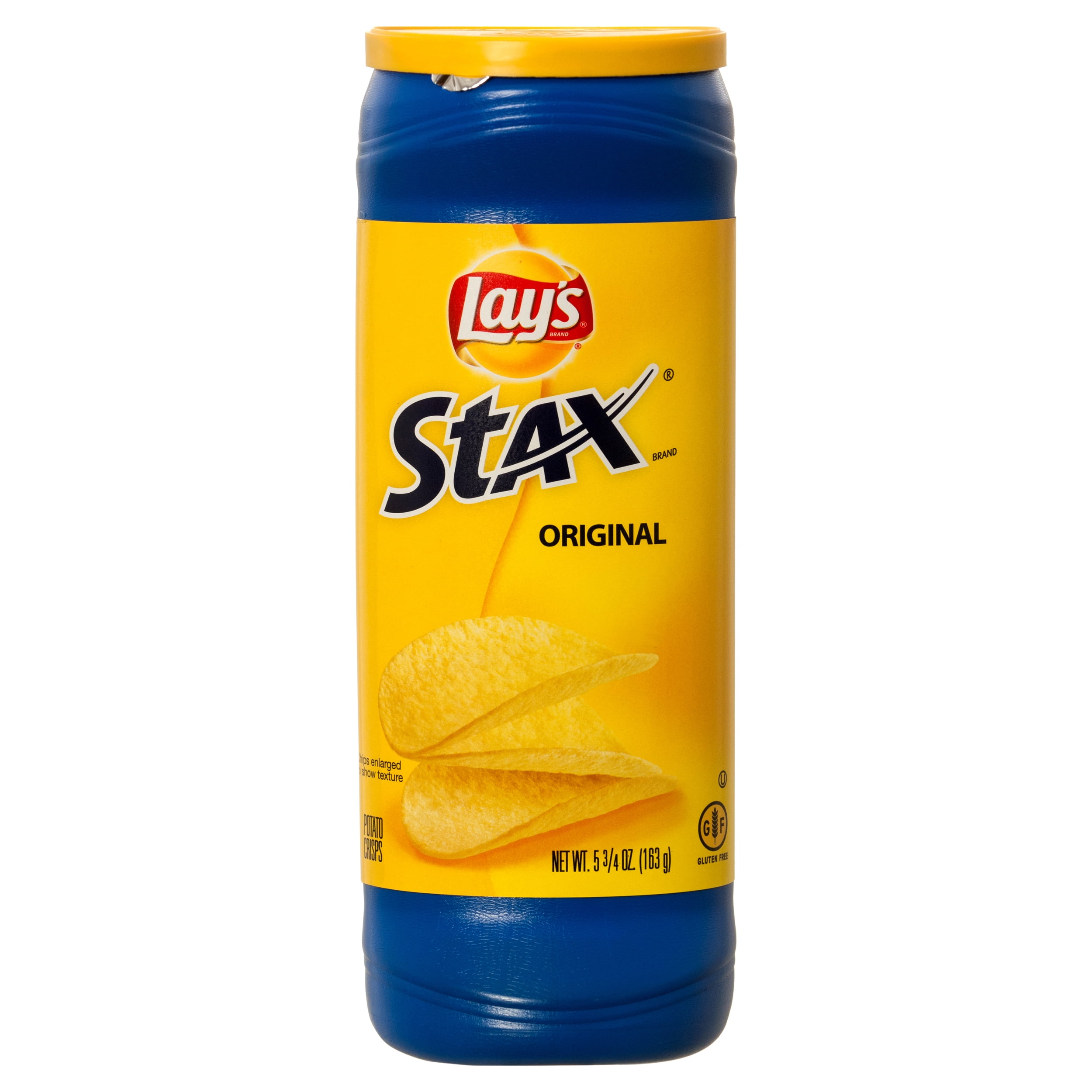Lay's Stax Original Flavor Potato Crisps 5.5 oz. Can - Walmart.com