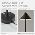 Adesso Cordless Table Lamp with 3-Level Touch Dimmer & Built-in ...