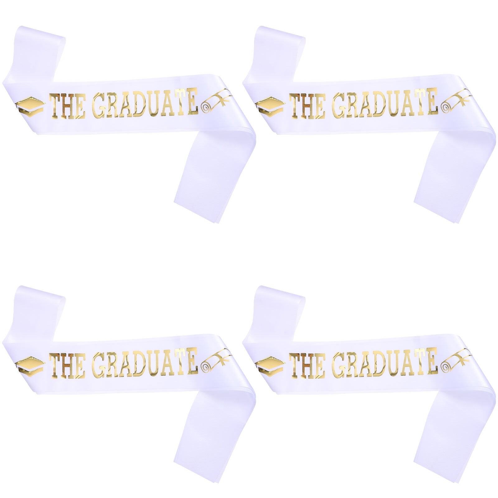 NUOLUX 4pcs Graduation Sashes Graduation Celebration Party Decorative ...