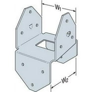 Simpson Strong Tie ABA66Z ZMAX Galvanized 14-Gauge 6x6 Adjustable Post ...