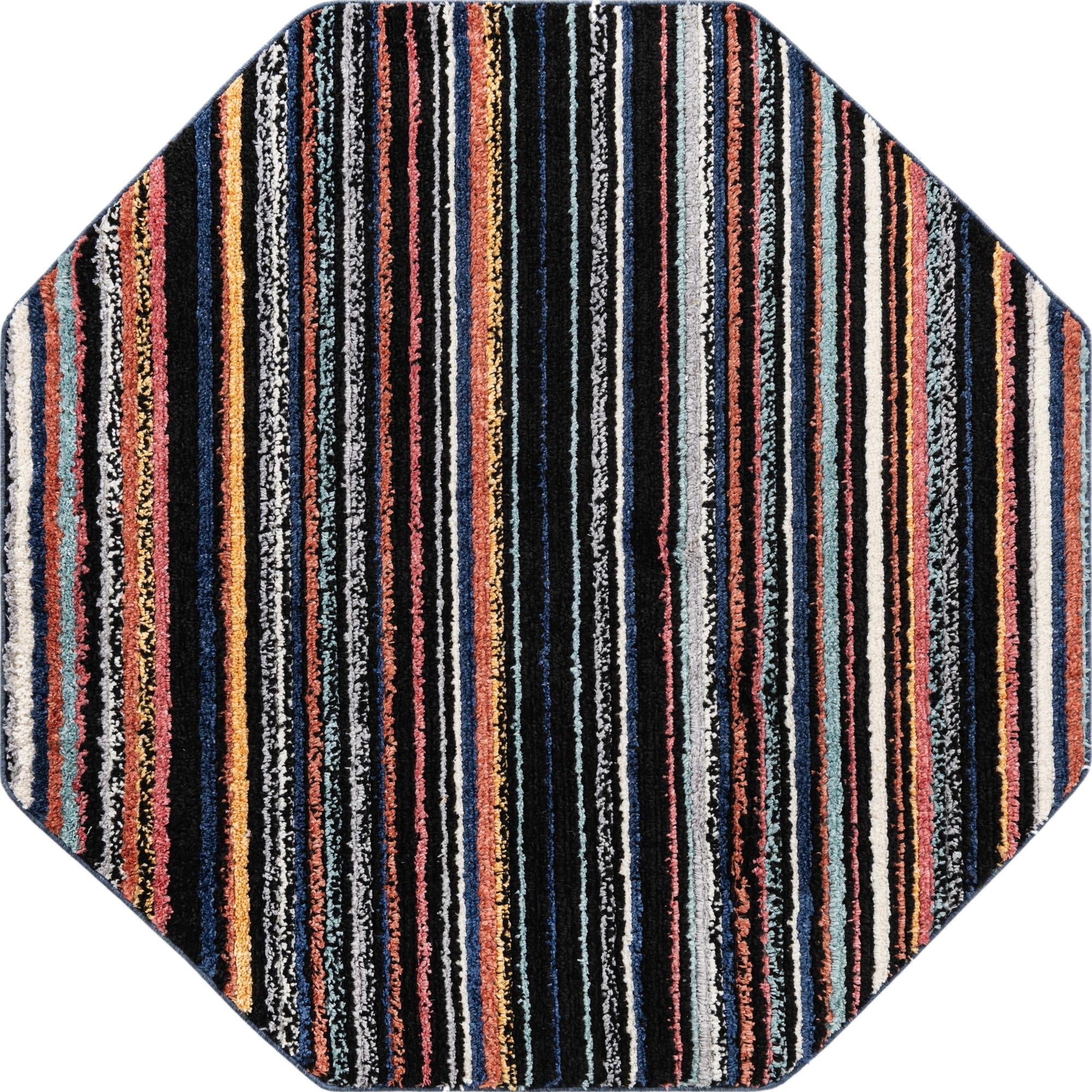 Rugs.Com Tagine Collection Rug – 5 Ft Octagon Multi Medium-Pile Rug ...