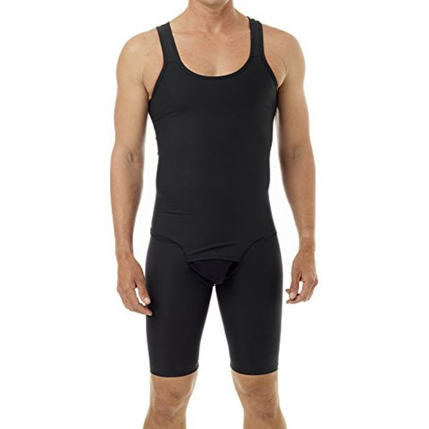 Underworks Mens Compression Bodysuit Girdle - No Rear Zipper Medium ...
