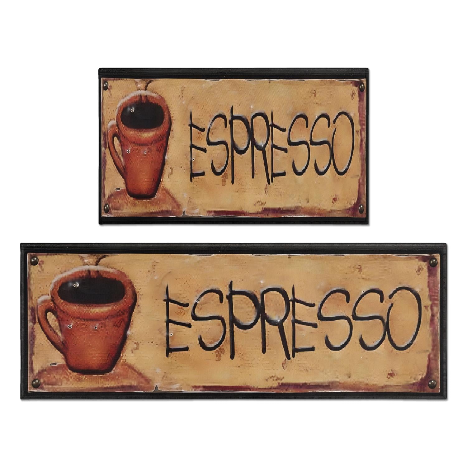 Click here for Ghdyrg Coffee Brown Pattern Kitchen Mat Set Of 2 k... prices