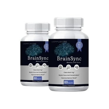 (5 Pack) Brain Sync - Dietary Supplement for Focus, Memory, Clarity ...