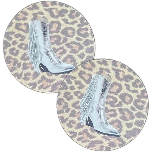 Silver Fringe Cowgirl Boots Cardstock Cutouts for Freshies 12 Pack 2.5 ...