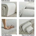 46" W Modern Ottoman Bench Set, Upholstered Nesting Bench Including ...