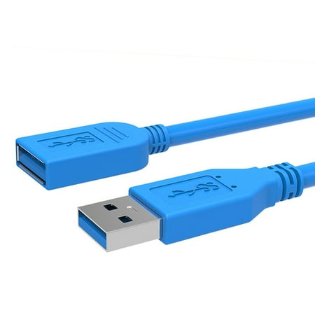Blue USB 3.0 Extension Line Male To Female Quick Speed Cable Connector ...