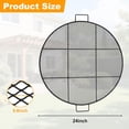 Fire Pit Grill Grate for Outdoor,24 Inch Round Grill Grate BBQ Grilling ...