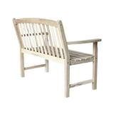 Outdoor Slat Back Bench - Unfinished - Walmart.com