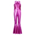Aiihoo Kids Girls Shiny Metallic Disco Dance Jumpsuit One Piece ...