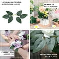 Efavormart 100 Pack | Green Bulk DIY Artificial Craft Rose Flower Leaves, Vase Filler Greenery ...