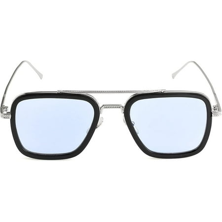 Sunglasses Vintage Square Metal Frame Eyeglasses For Men Women - Iron ...