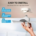 Bell+Howell Silver LED Socket Ceiling Fan with Remote Control - Walmart.com