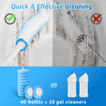 Sugarday 40 Count Disposable Toilet Brush Refill Heads, Toilet Cleaning ...