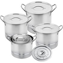 YANGLI 12-Piece Stainless Steel Stock Pot and Steamer Set, Large ...