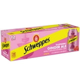 Schweppes Raspberry Ginger Ale Soda, 12 fl oz cans, 12 pack - Walmart.com