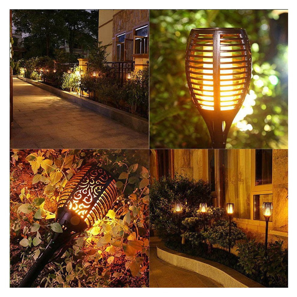 New LED Flame Lamp Waterproof 51LEDs Lawn Flame Flickering Torch Light ...