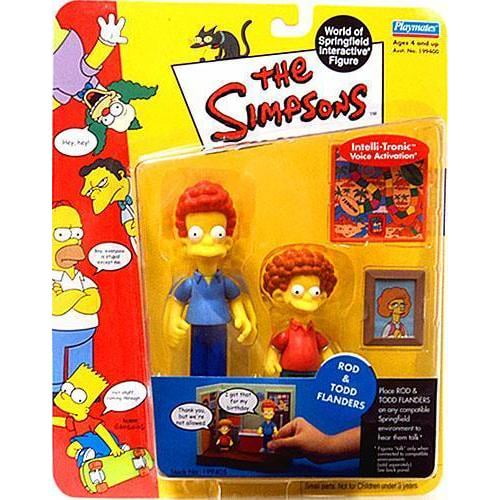 The Simpsons Series 9 Playmates Action Figure Rod Todd Flanders ...