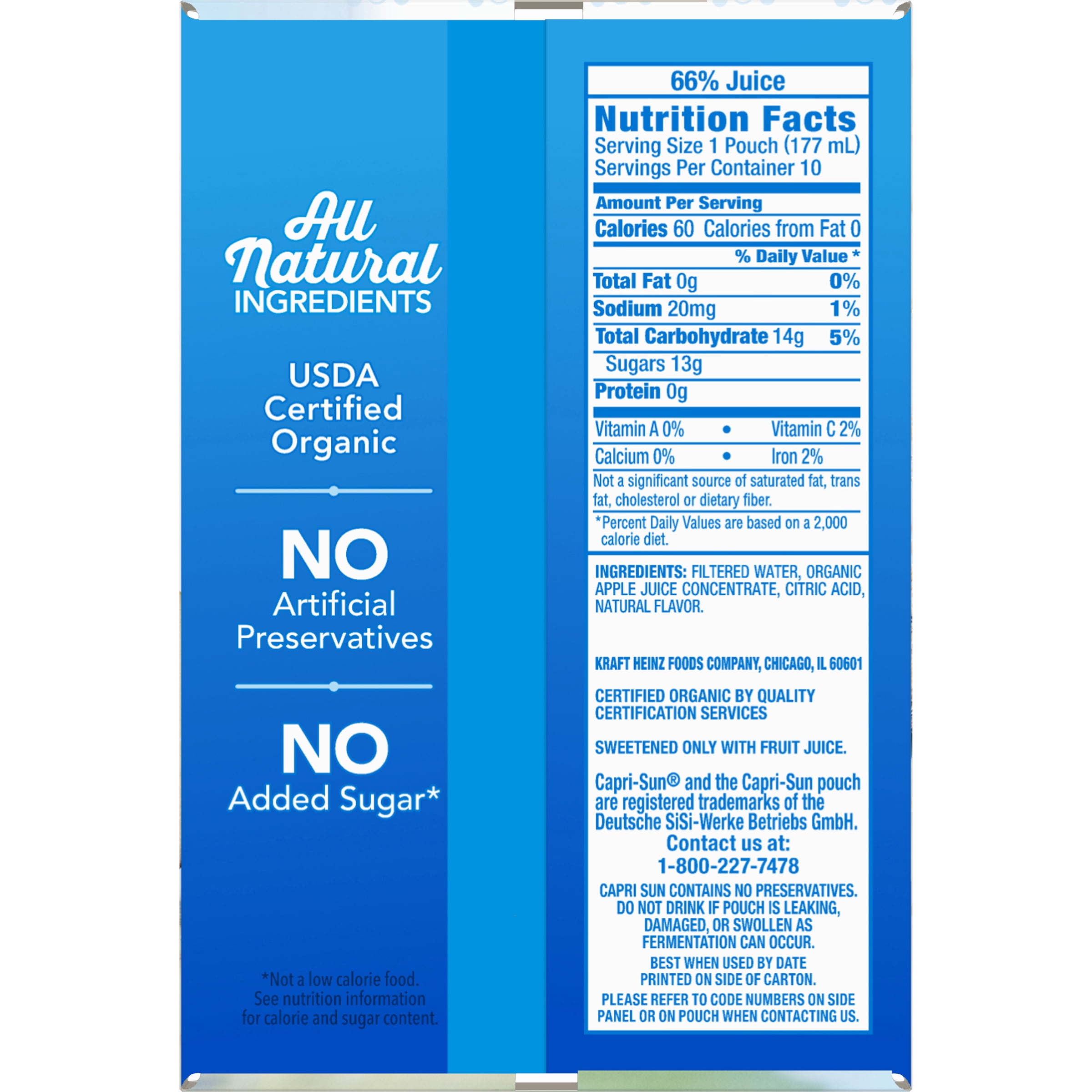 Capri Sun Organic Nutrition Facts | Besto Blog