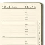 Gallery Leather Pocket Address Book - Key West Salmon - 6" x 3.25 ...