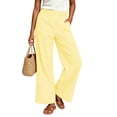 Akmaiox Casual Checkered Pants for Women Button Zip Elastic Waist ...