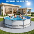15FT Pool Liner Pad,Round Pool Liners for Above Ground Swimming Pools ...
