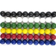 60 Pieces Chinese Checkers Glass Marbles Set with Solid Colors - 16 ...