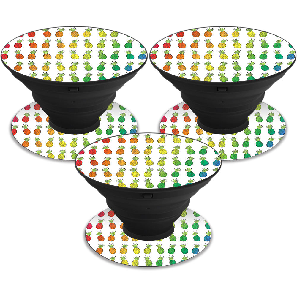 Skin Decal Wrap Compatible With PopSocket PopSocket Rainbow Pineapples ...