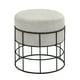 Sassy Metal Outdoor Fabric Stool - Walmart.com