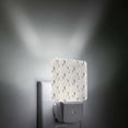 Brown Blue Ice Leaves Pattern Plug-in LED Night Lights Minimalist Line ...