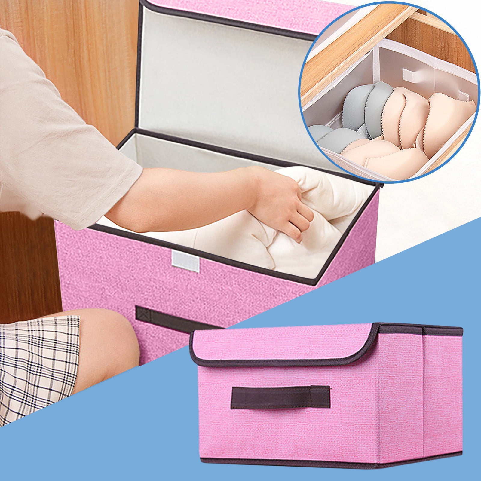 Shpwfbe Organization And Storage Storage Box Foldable Clothing Sundries ...