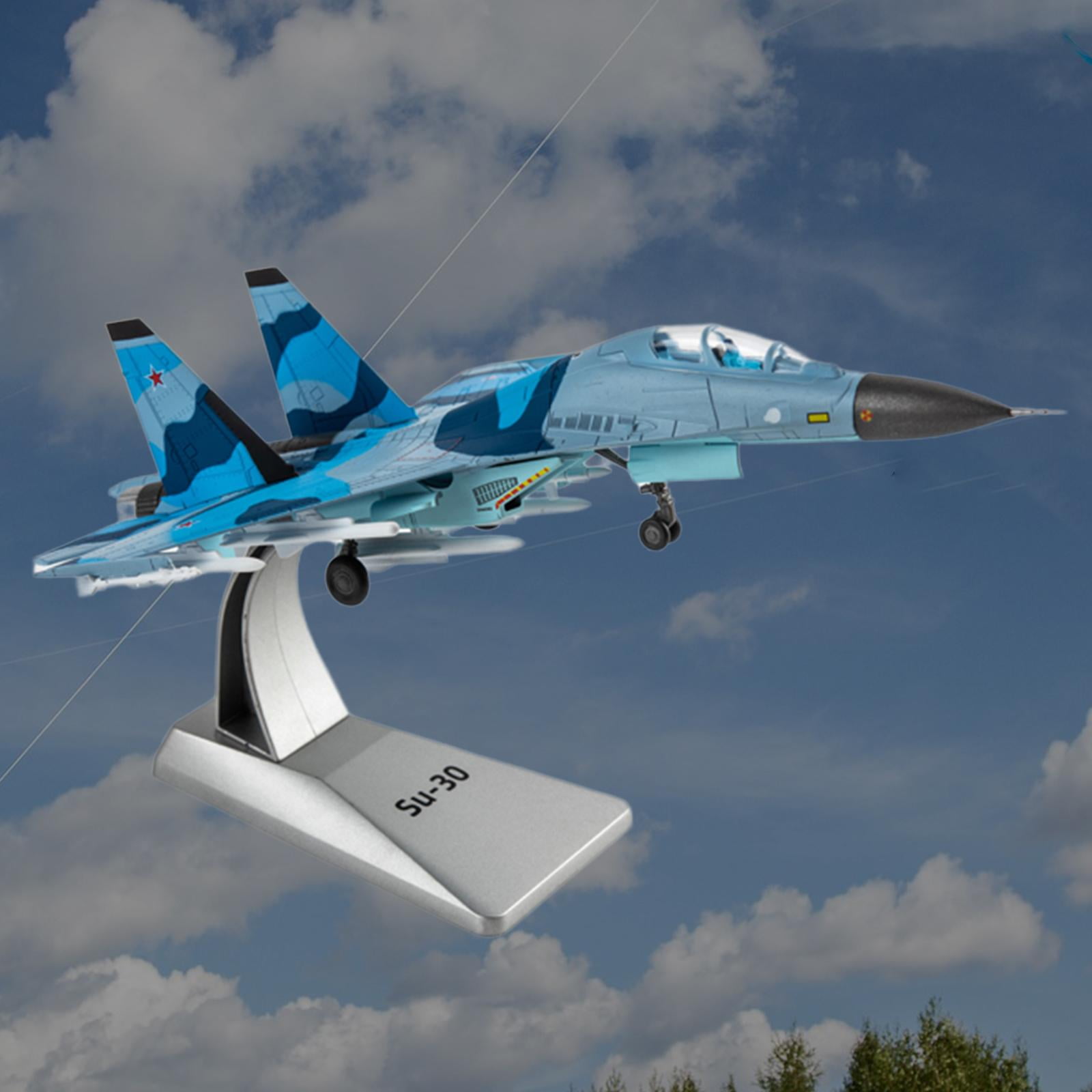 Metal Scale Aircraft SU-30 Fighter with Stand Airplane Model ...
