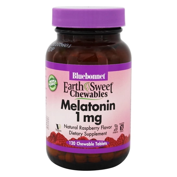 Bluebonnet Nutrition - EarthSweet Chewables Melatonin Natural Raspberry ...