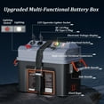 SUNAPEX Smart Battery Box 12V/24V Power Center - Multi Ports & Circuit ...