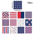 12 Sheet 4th of July Pattern Paper Pack Vintage Star Scrapbook ...