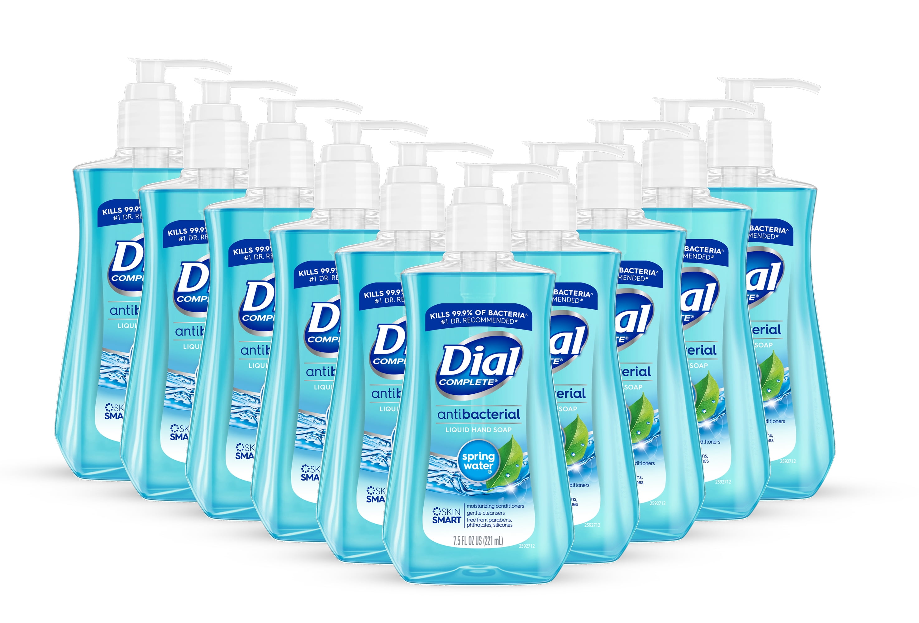 Dial Antibacterial Liquid Hand Soap, Spring Water, 7.5 Ounce (Pack of ...